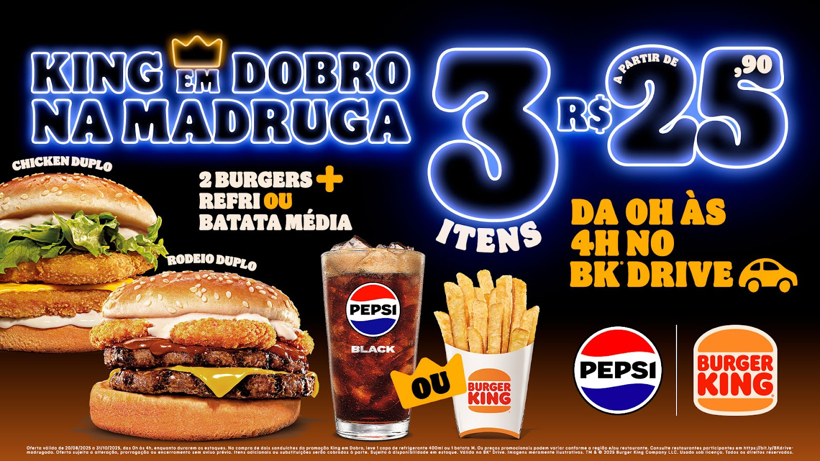 BK e Pepsi Black lançam oferta exclusiva de 3 itens a partir de R$25,90 ...